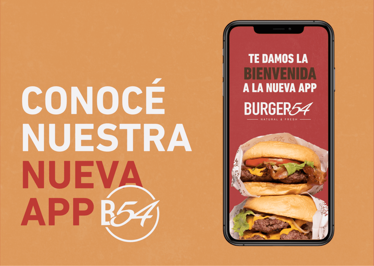 Nueva APP de Burger54 - Burger54